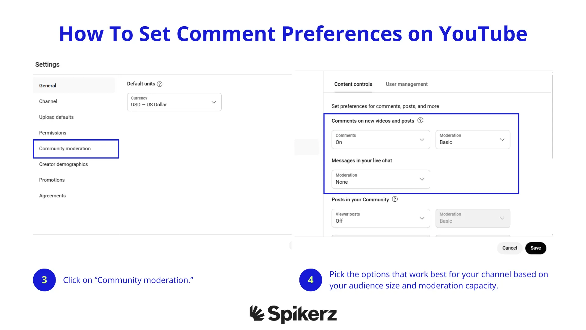 How to Manage Comment Moderation on YouTube - Spikerz